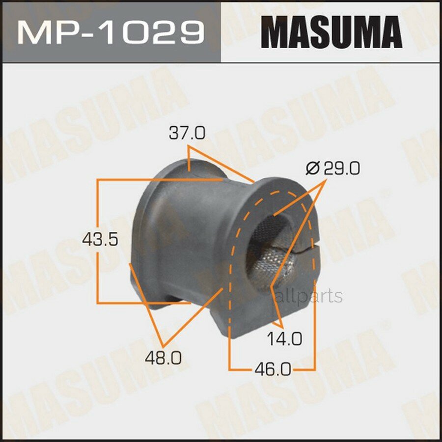 MASUMA MP-1029 Втулка стабилизатора пер.