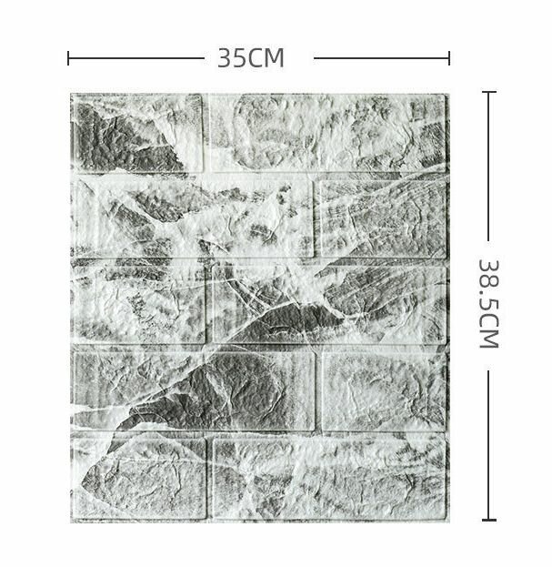 20 шт. комплект / Панели самоклеющиеся для стен 35х38см, толщина 5 мм /моющиеся панели ПВХ