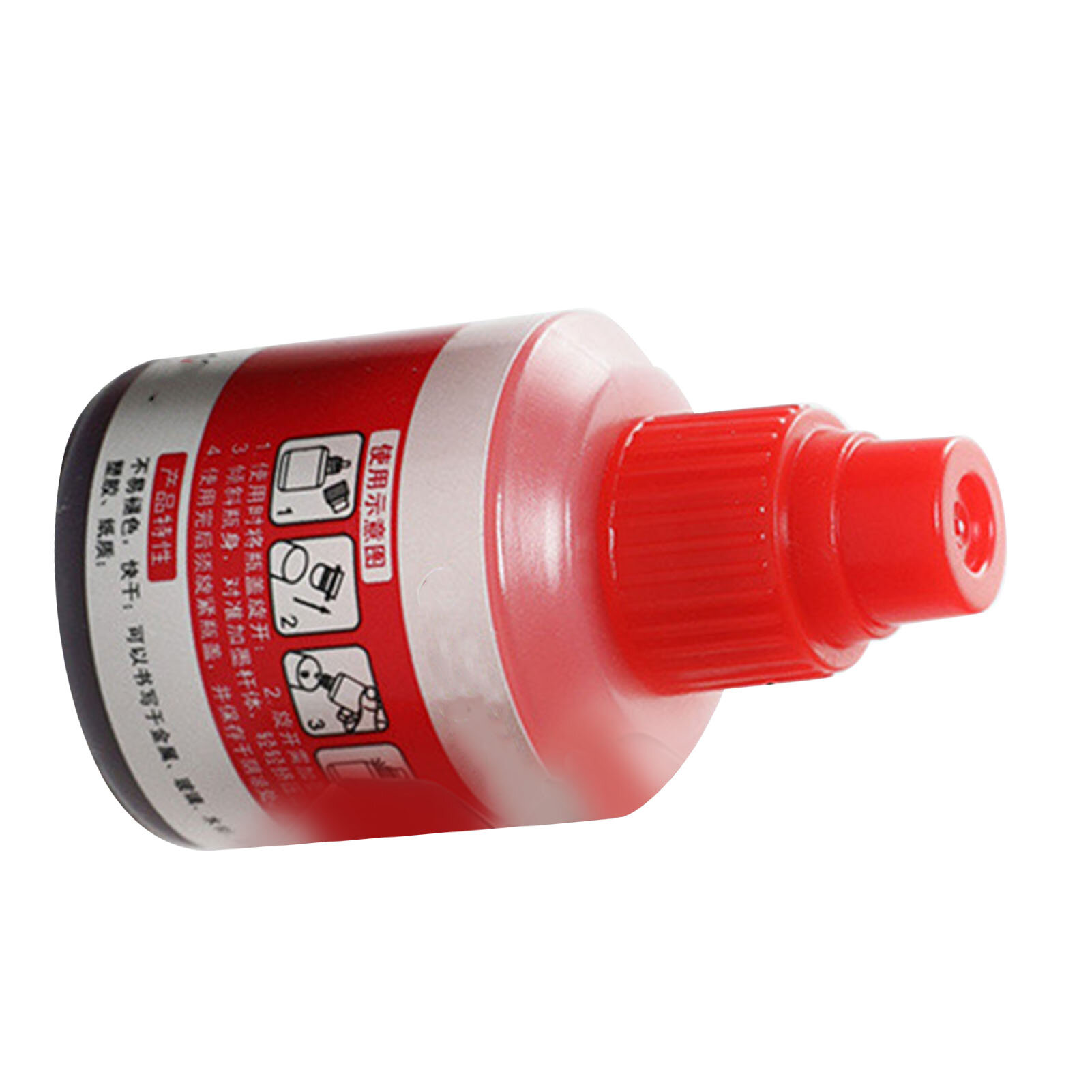 Маркерная чернила Водонепроницаемая Устойчивая к стучиванию Быстро заправляемая Масляная Чернила для маркера с системой дозированного выпуска 12мл Красная