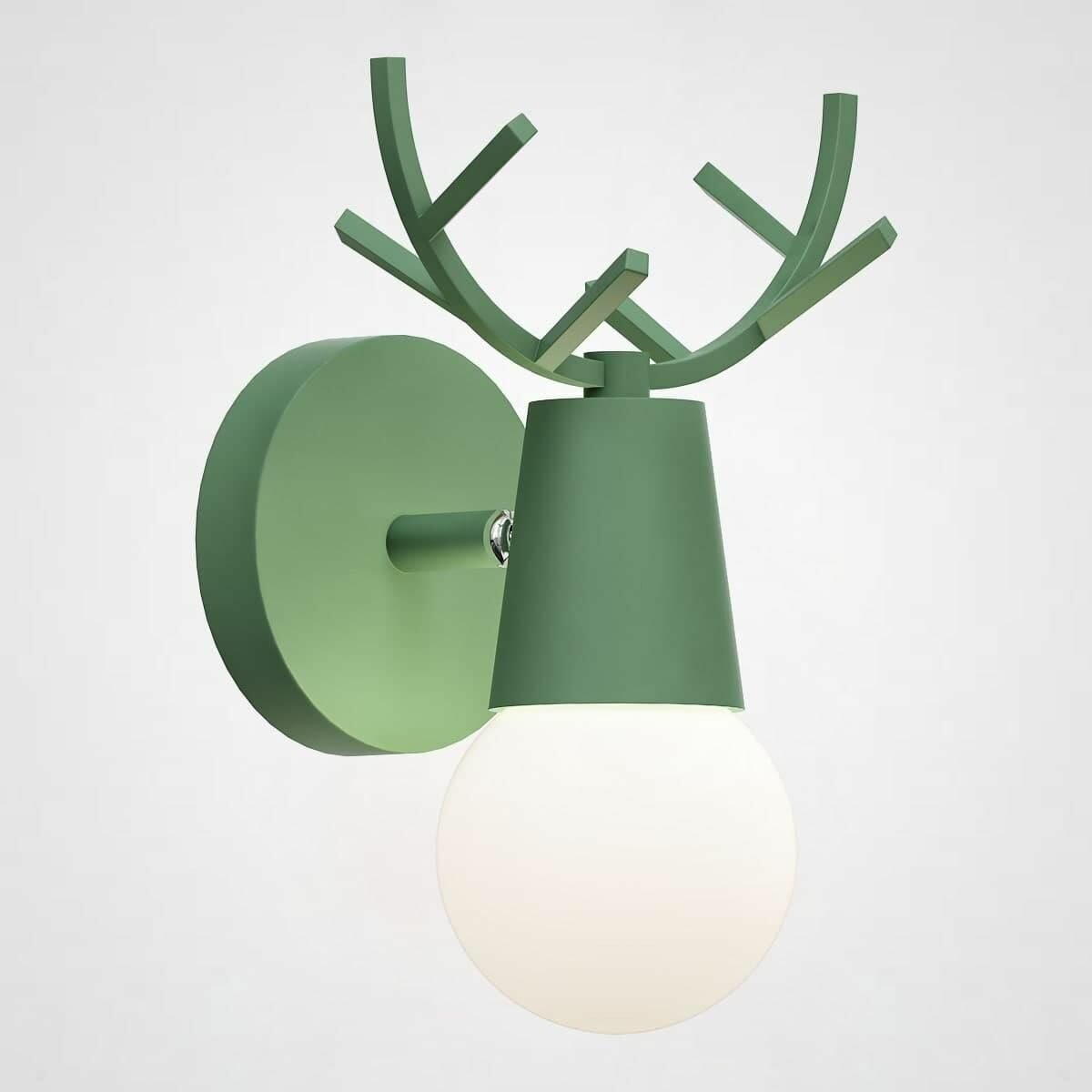 Бра DEER A Green IMPERIUMLOFT, E27, LED, дневной белый свет, IP20