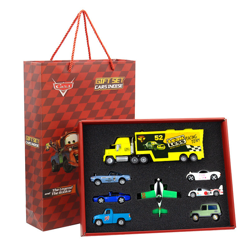Набор машинок "Маккуин", металл, пластик, 8 шт，Комбинация автомобилей A