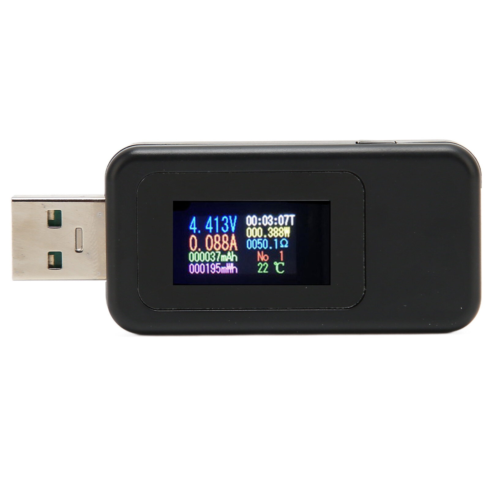 USB-тестер, цветной HD-цифровой ЖК-дисплей, измеритель мощности, 0 6,5 А, 4 30 В, тестер напряжения и тока, мультиметр