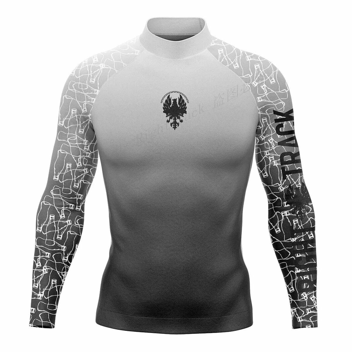 Мужская одежда для плавания, футболка для серфинга, пляжная одежда для плавания с защитой от УФ-лучей, одежда для плавания с длинным рукавом, гидрокостюм для дайвинга, летняя одежда, облегающая одежда XXL, 14