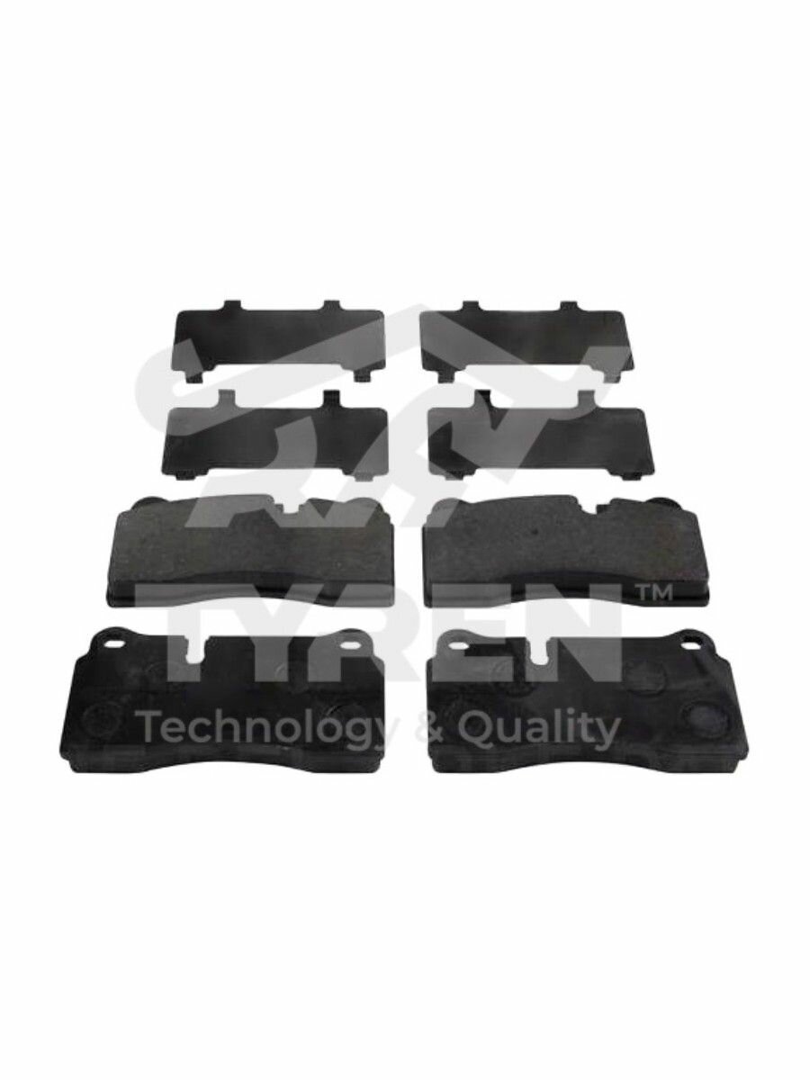 Колодки тормозные дисковые задние для а/м AUDI Q7, R8; BMW 3, 4, Tyren TYR1222341