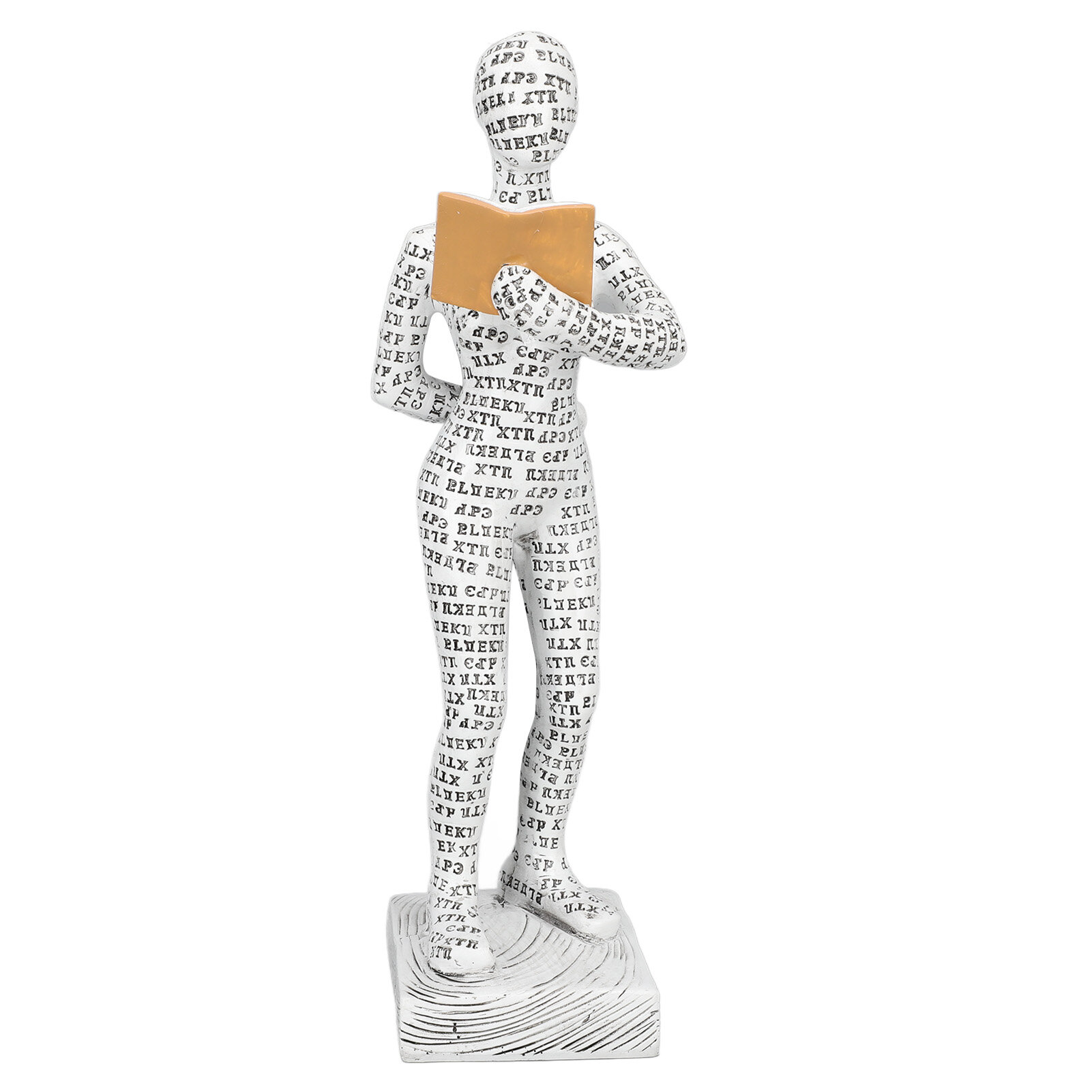 Статуэтка женщины-мыслительницы, уникальная фигурка из смолы, изображающая читающую женщину, для украшения дома, офиса, библиотеки W310 12