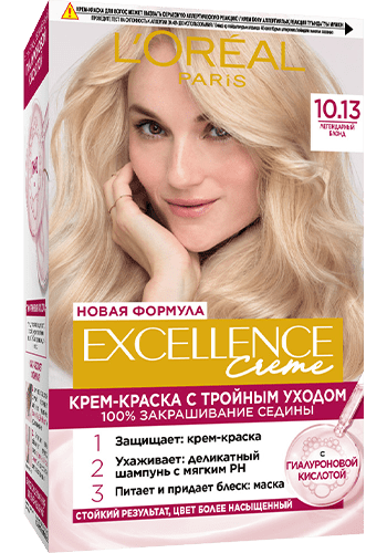 Краска для волос L`Oreal Paris Excellance 10.13 Легендарный блонд
