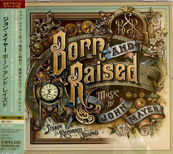 John Mayer. Born And Raised (Japan, Sony Records Int'l, SICP 3528, 2012, диск) CD