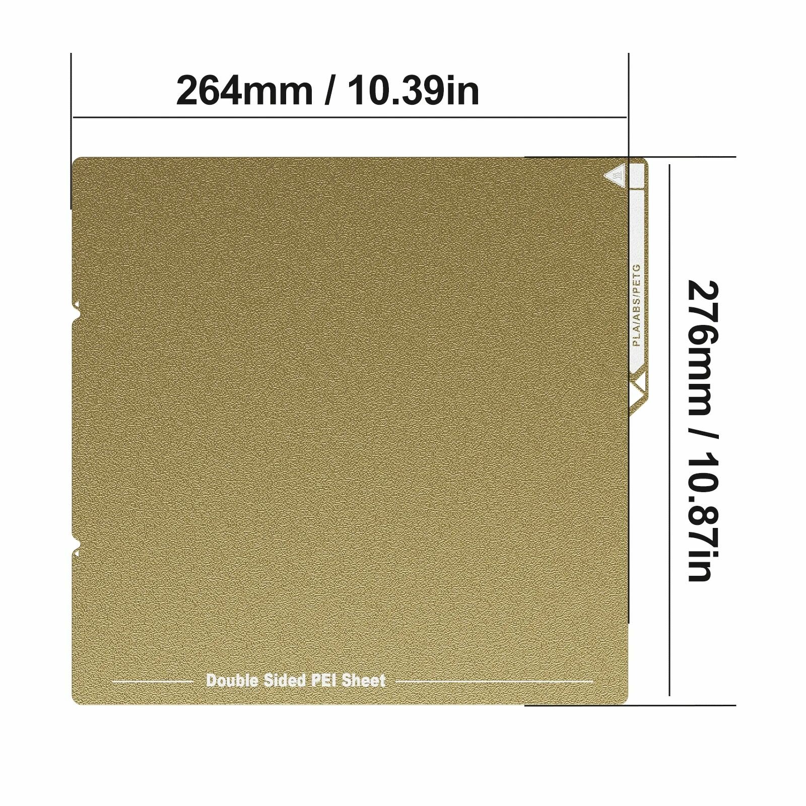 Пластина PEI Double Side для Kobra S1/Kobra S1 Combo, золотой