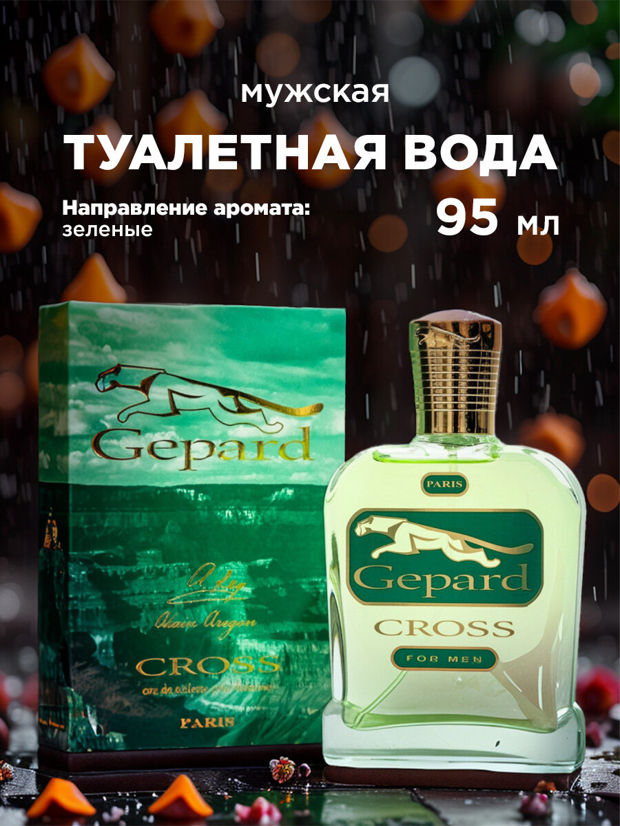 Туалетная вода свежая Alain Aregon мужская Gepard Cross 95мл