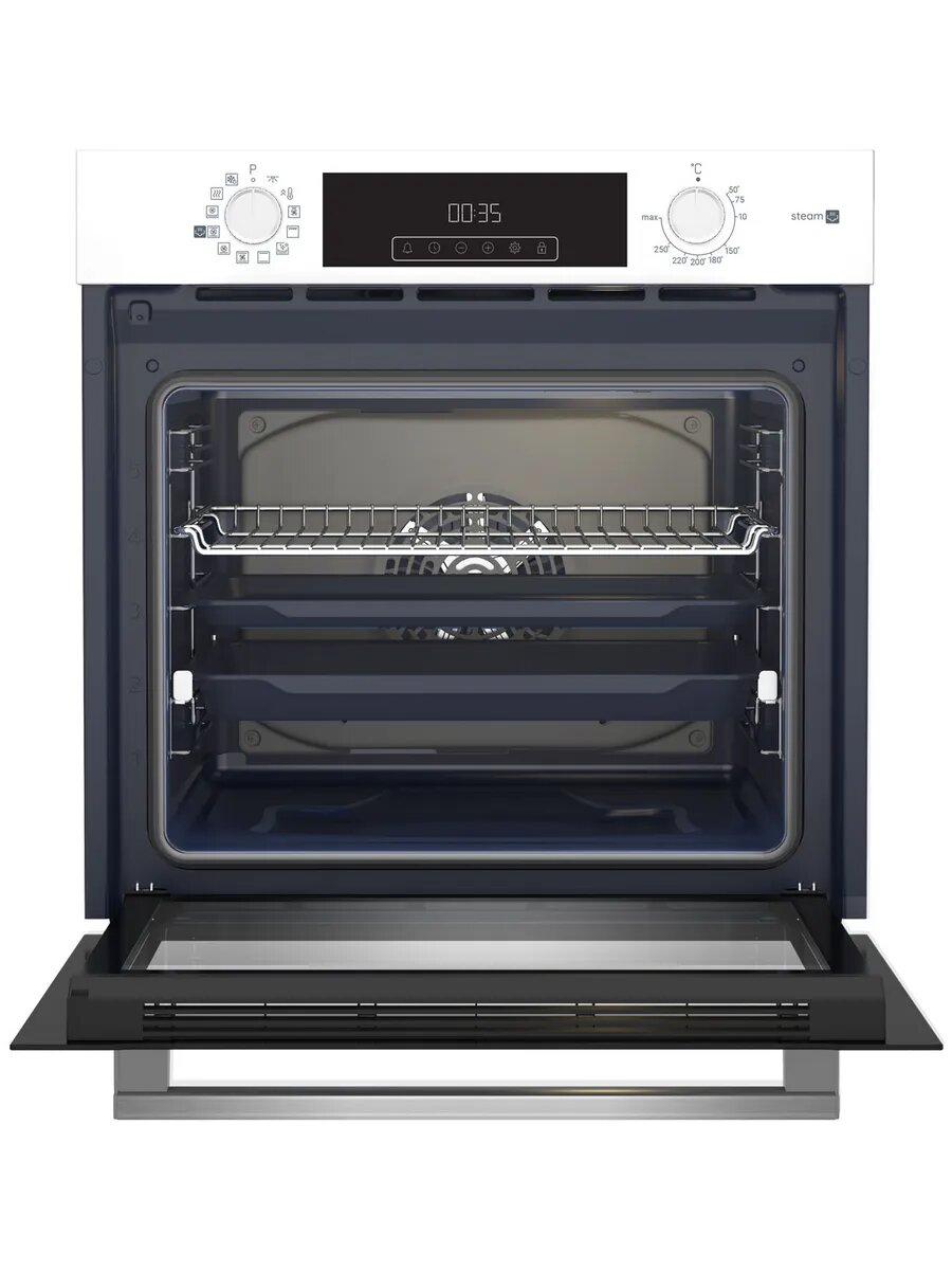 Духовой шкаф Hotpoint HSTF 1231 JSAH, белый, 12 режимов, 72 л