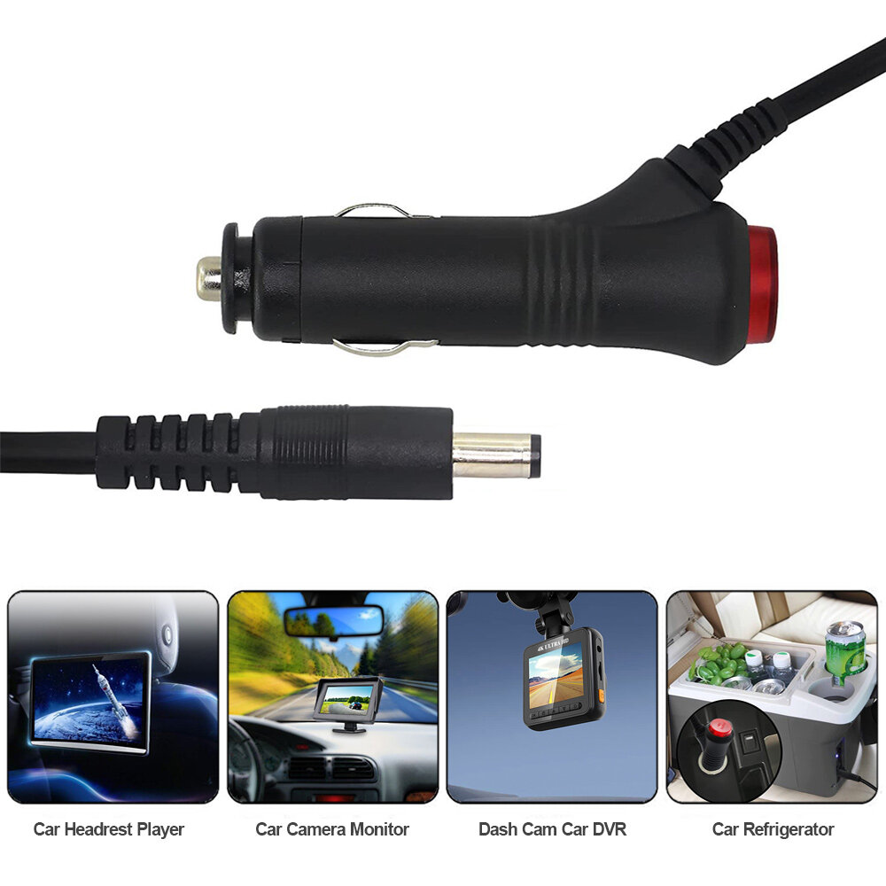 Автомобильный прикуриватель 12 В постоянного тока 5521 вилка 5,5 мм адаптер кабеля питания для холодильника