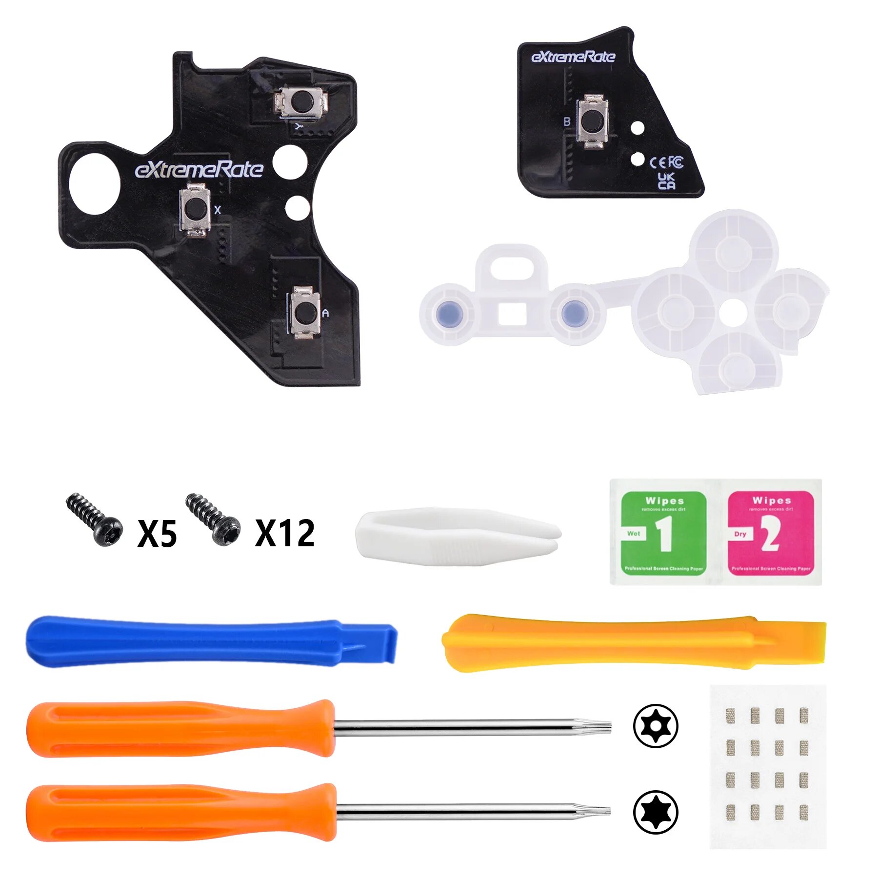 EXtremeRate ABXY Clicky Kit Xbox Elite Series 2, Strong Version 1.57N