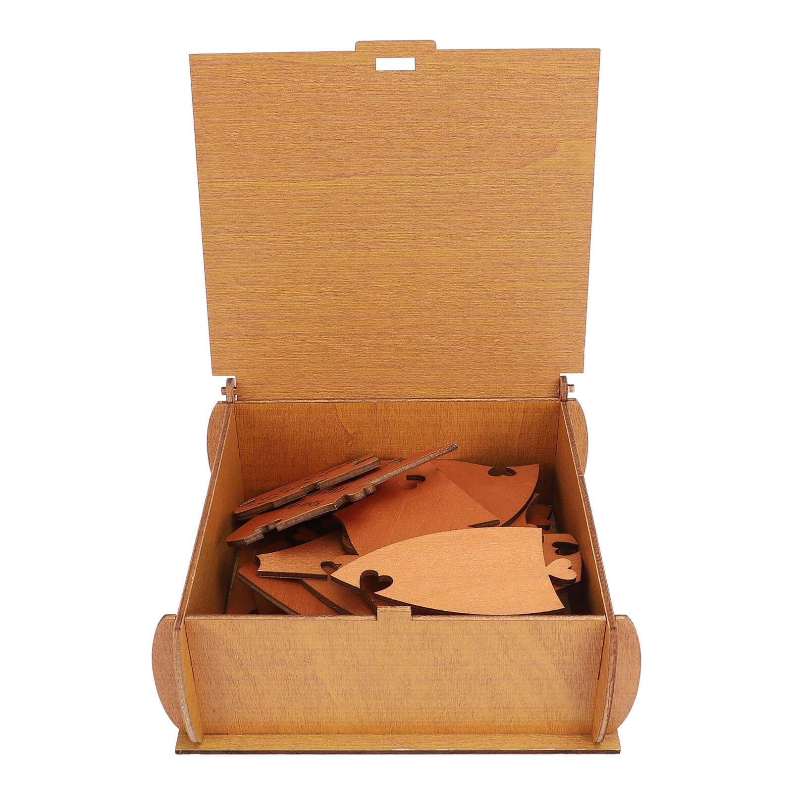 Форма сердца головоломка светло -коричневая плотность цветов.