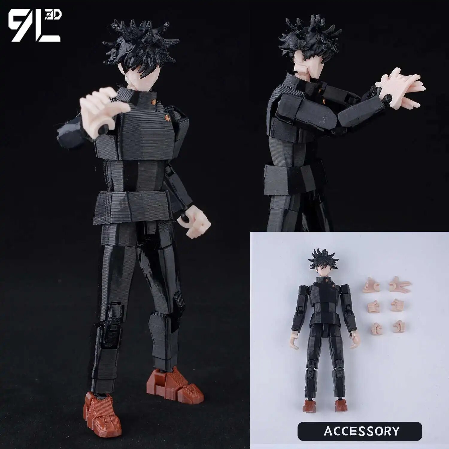 Фигурка Сукуна 9L3D, черный, MegumiFushig