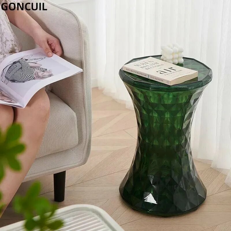 Табурет GONCUIL, пластик, 31 см x 31 см х 47 см, оливковый, 1шт.