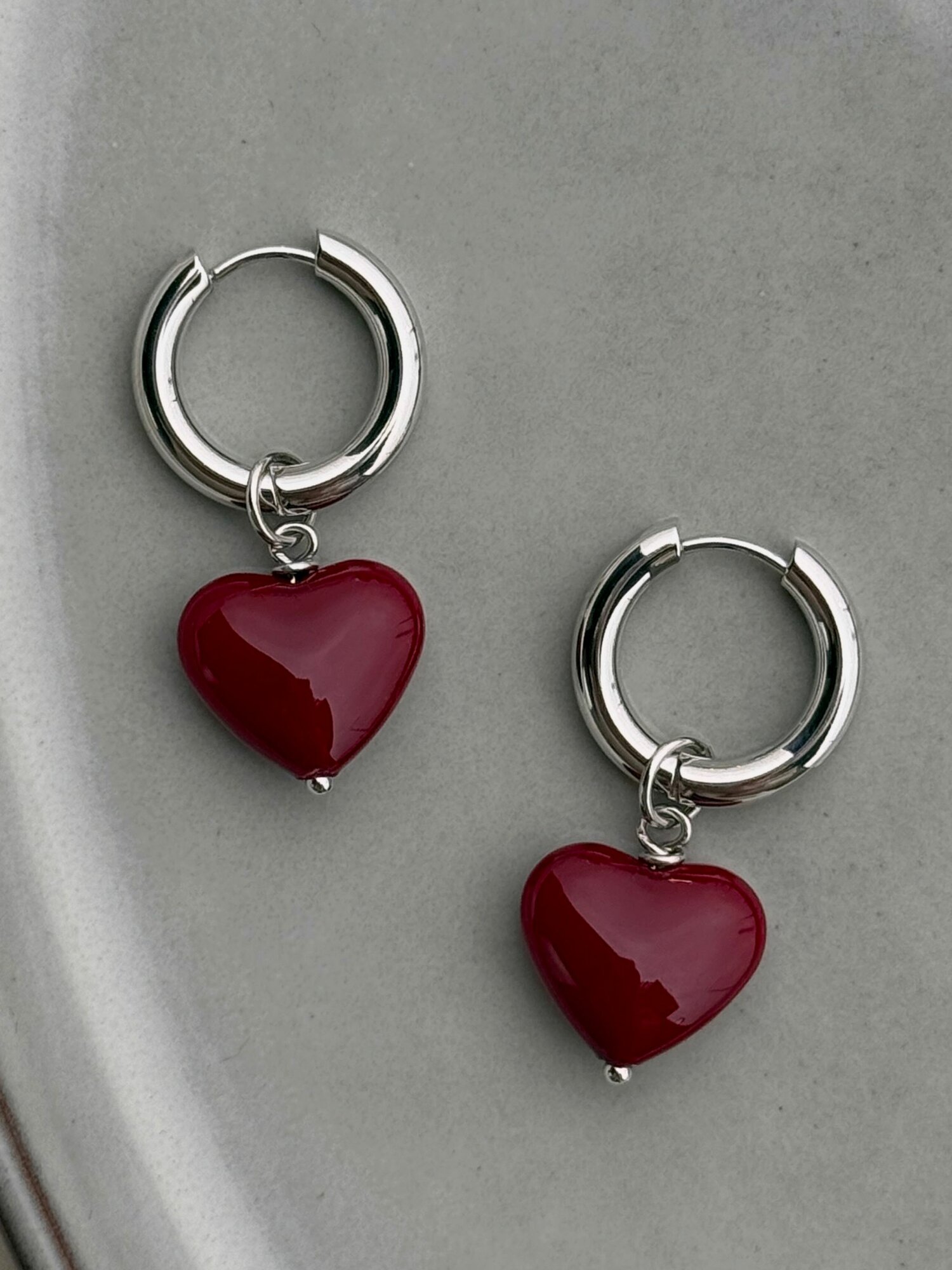 Серьги конго, с подвесками, жемчуг имитация