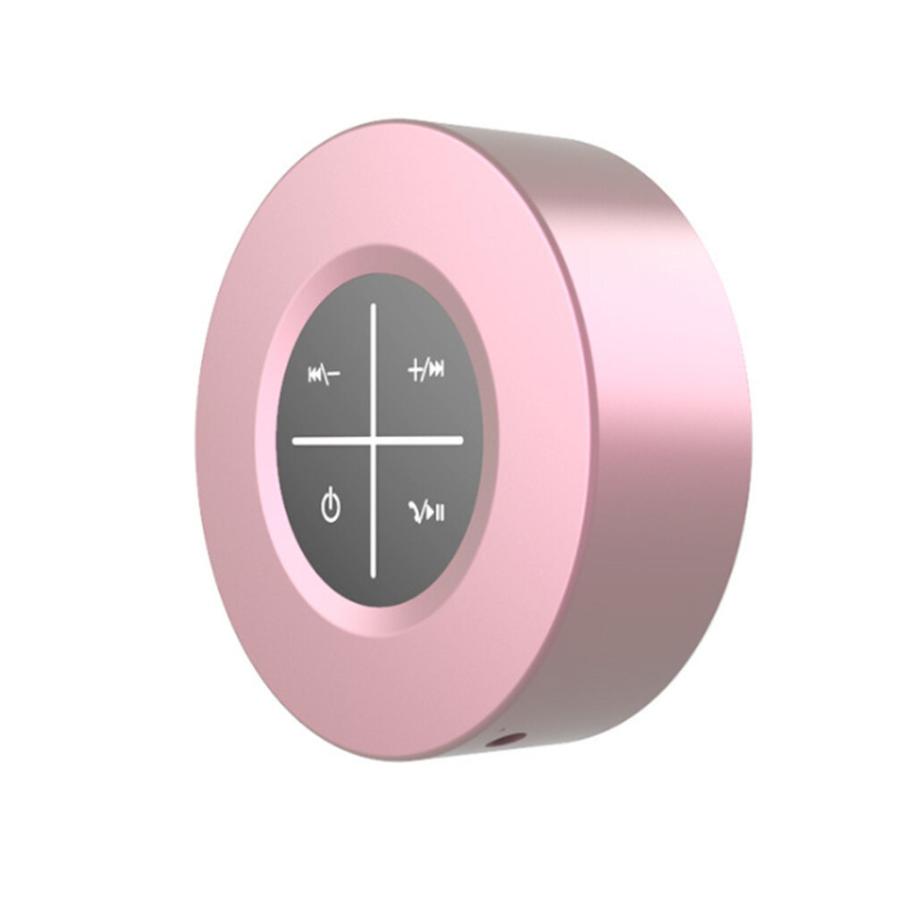 Колонки, Мини портативная Bluetooth-колонка Y8 с сенсорным экраном - розовая