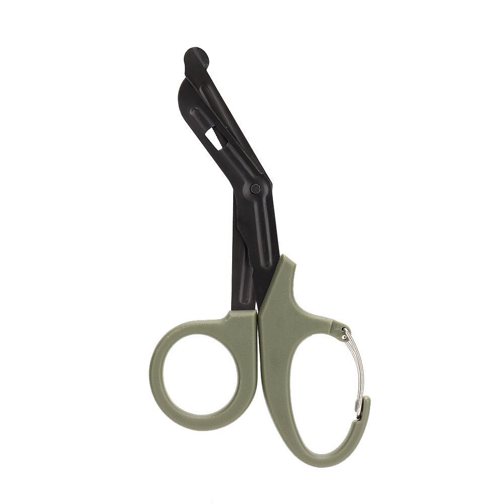 Multitool Tactic Emergency Survival Rescue Scissors Outdoor Camping Hiking Tool (Green)