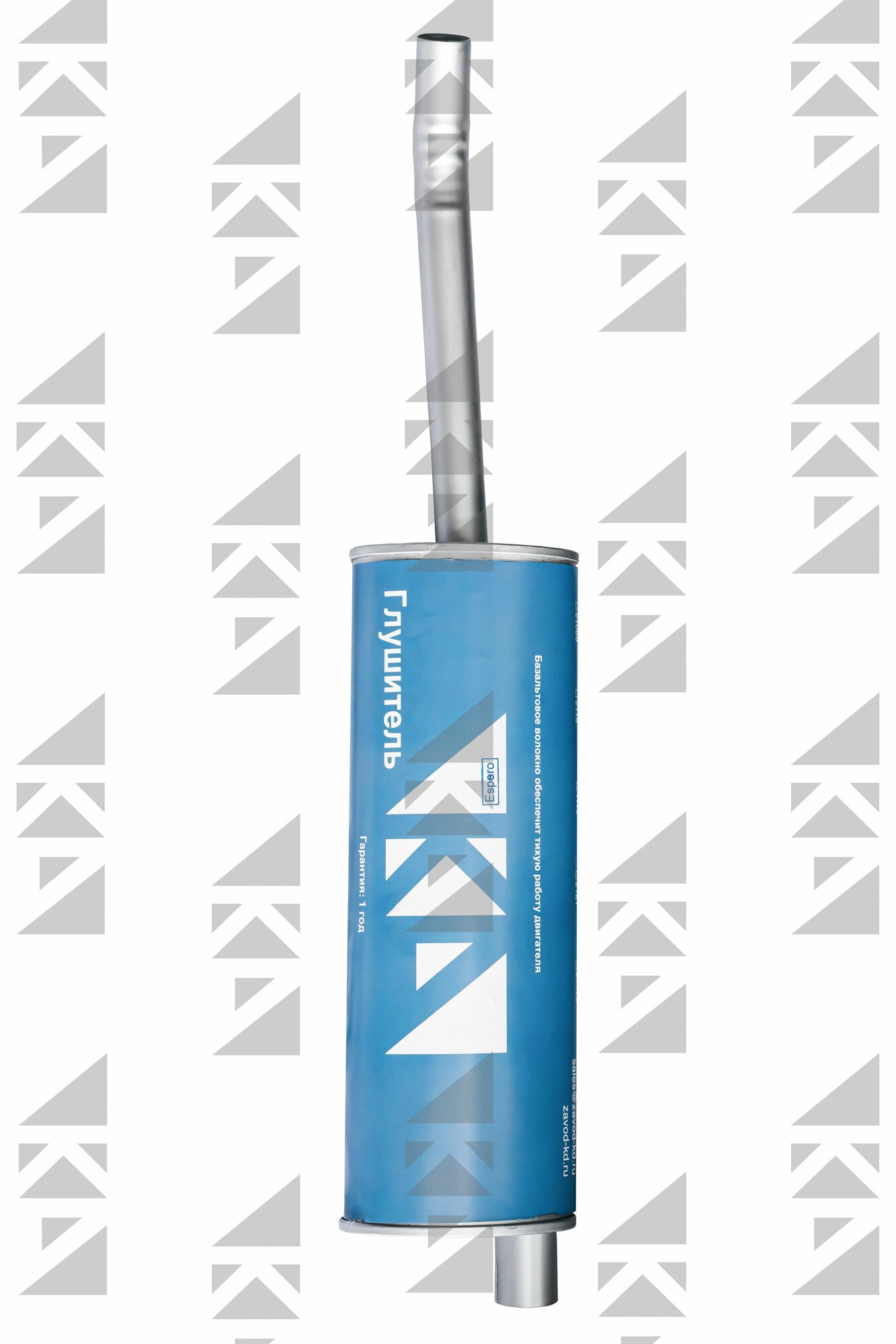 Автомобильный глушитель основной задний ТДГ из углеродистой стали для машин Daewoo Espero, ДЭУ Эсперо