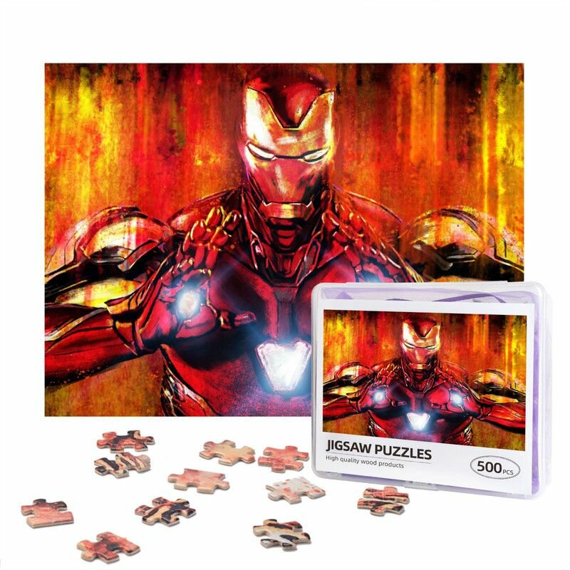 Iron Man Деревянный пазл Марвел Деревянные пазлы Железный человек Marvel