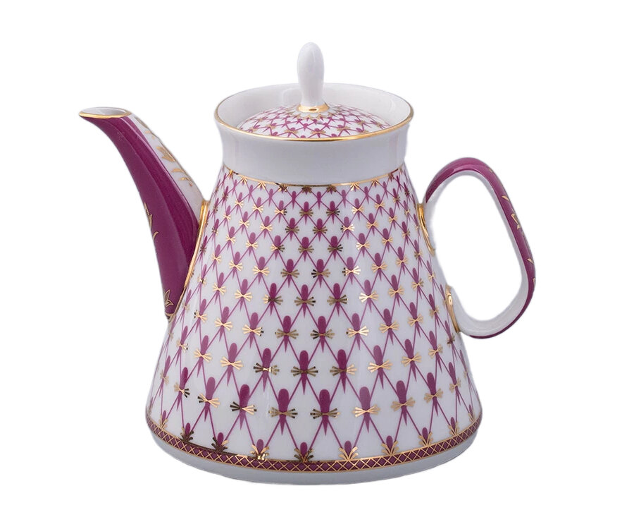 Чайник заварочный ИФЗ Молодежная Сетка-Блюз, 500мл, фарфор 80.86486.00.1