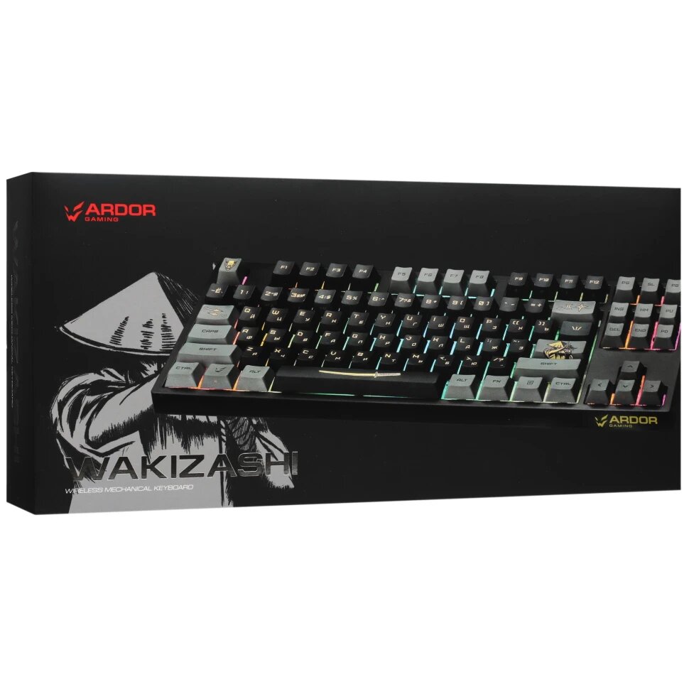 Клавиатура проводная + беспроводная ARDOR GAMING Wakizashi [AG-ZD-87GT-HS-B]