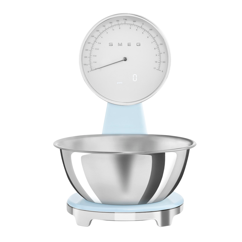 Кухонные весы Smeg KSF01PBWW голубой