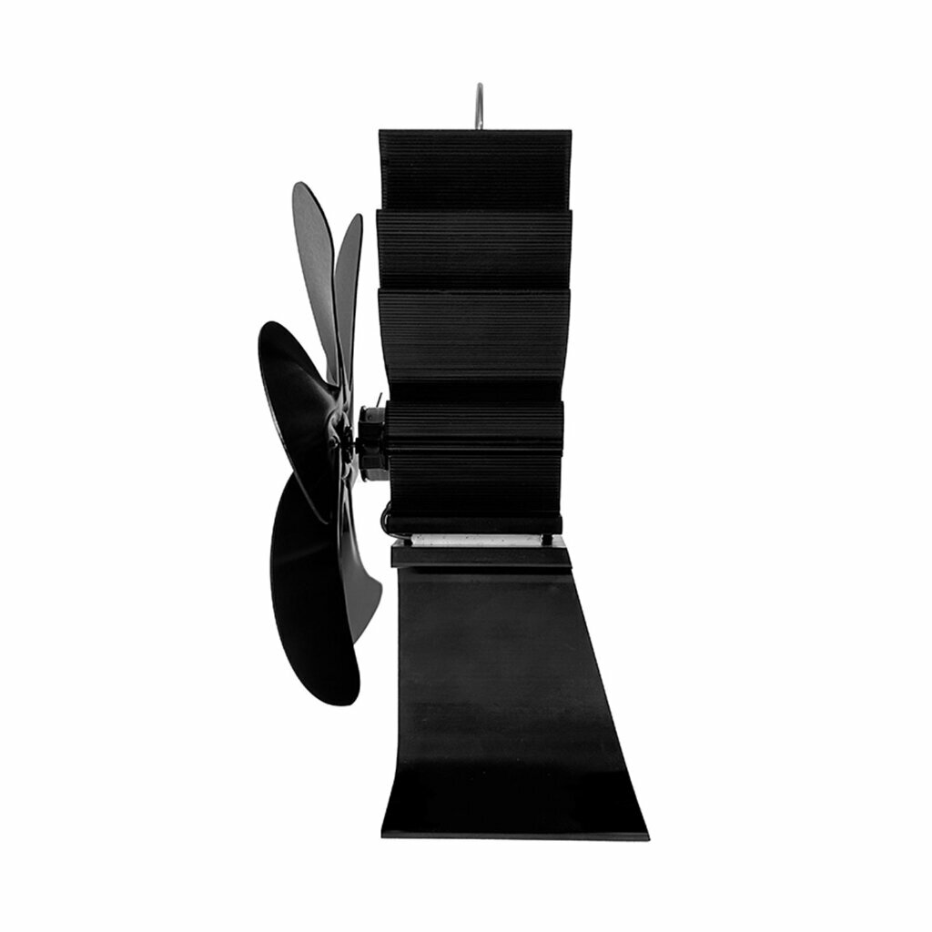 6-лопастной вентилятор для печи без электричества, вентилятор для камина, эффективное распределение тепла для каминов, дровяных горелок