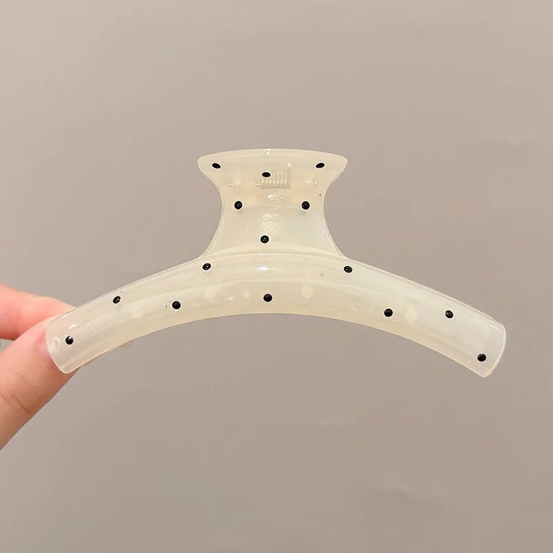 Корейские заколки для волос в горошек для девочек заколки для волос в виде акулы для женщин элегантные женские аксессуары для волос милые заколки для волос заколки для конского хвоста, Универсальный размер, Белый, Женский YZ