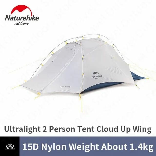 Naturehike Cloudup-wing 2 человек 15D нейлон походы палатки