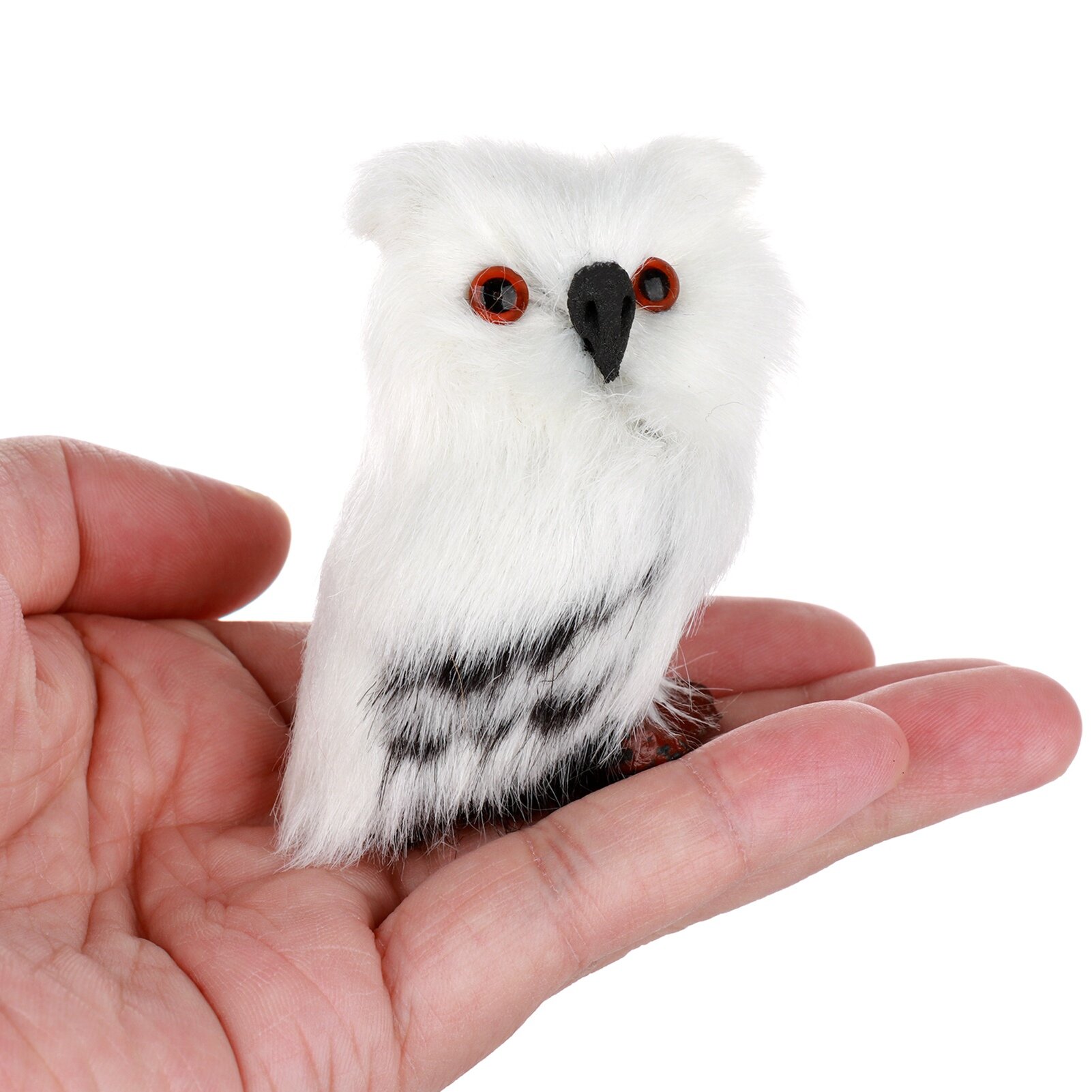 4pcs Owl Ornament Artificial Wool Owl Рождественский подарок рождественский рождественский отдел кулон