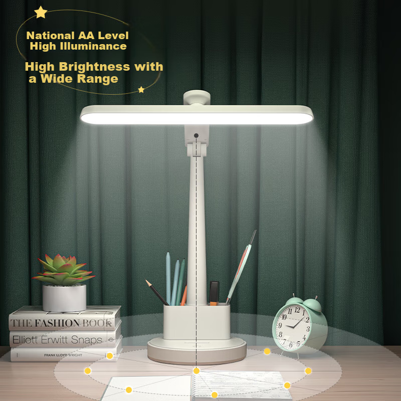 Supervision Brand Eye-Caring Study Desk Lamp for Children with AA Grade Reading and Learning, Touch Control Dimming, Ideal for Student Dormitory Desk, Blue Light Protection