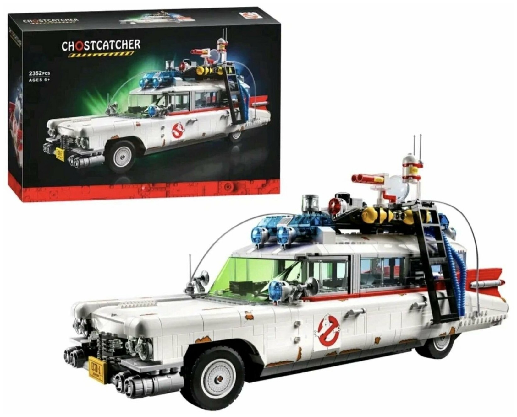 Конструктор Техник набор "Охотники за привидениями" 2352 детали (ECTO-1, technic, конструктор для мальчиков, большой набор)