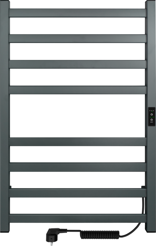 Полотенцесушитель электрический Indigo Oktava Slim 3 LСLOKS3E80-50MGRt серый