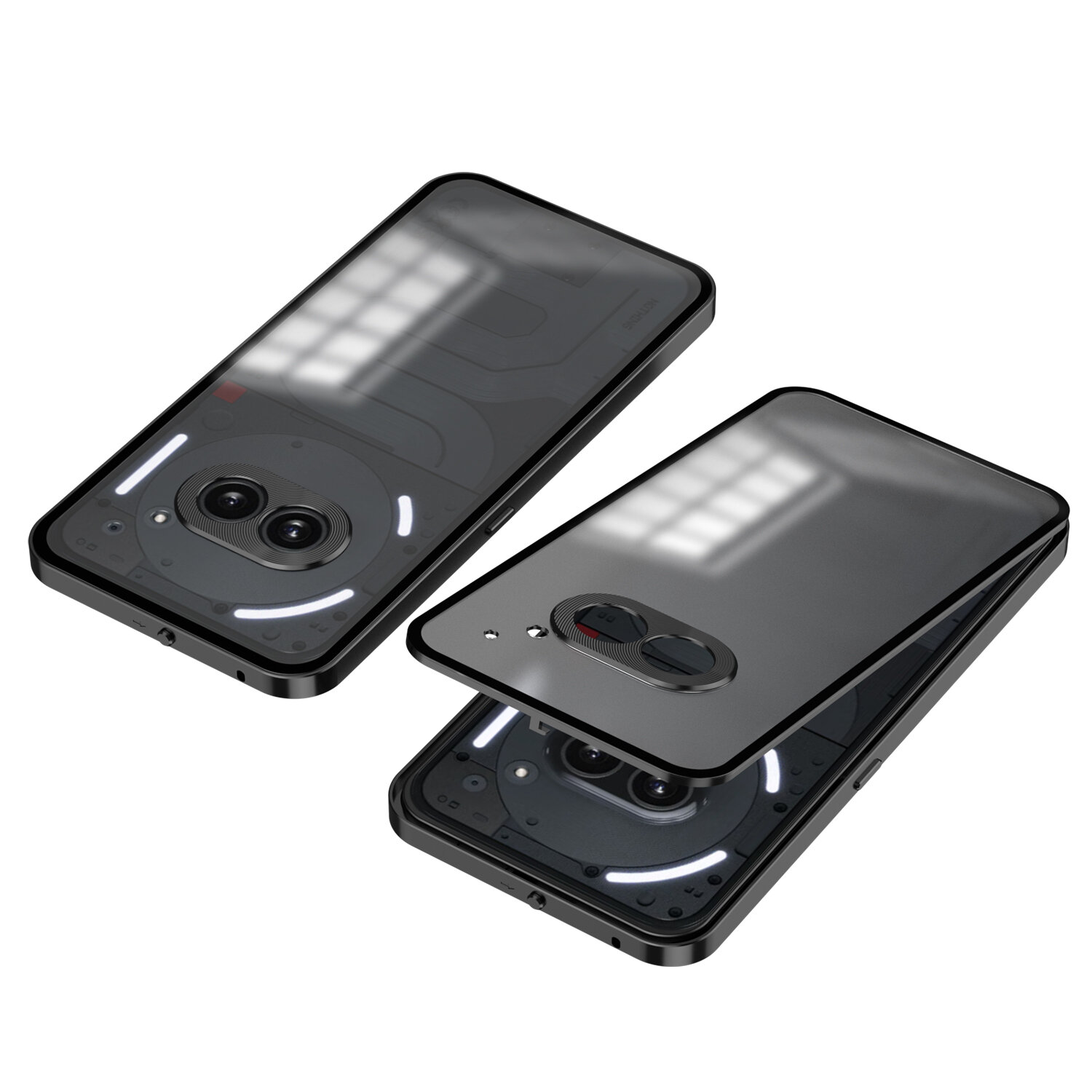 Подходит для Nothing Phone (2A) / Нафинг Фон 2A Plus Чехол для смартфона, Металлическая эластичная пряжка в рамке два в одном, Фон 2A