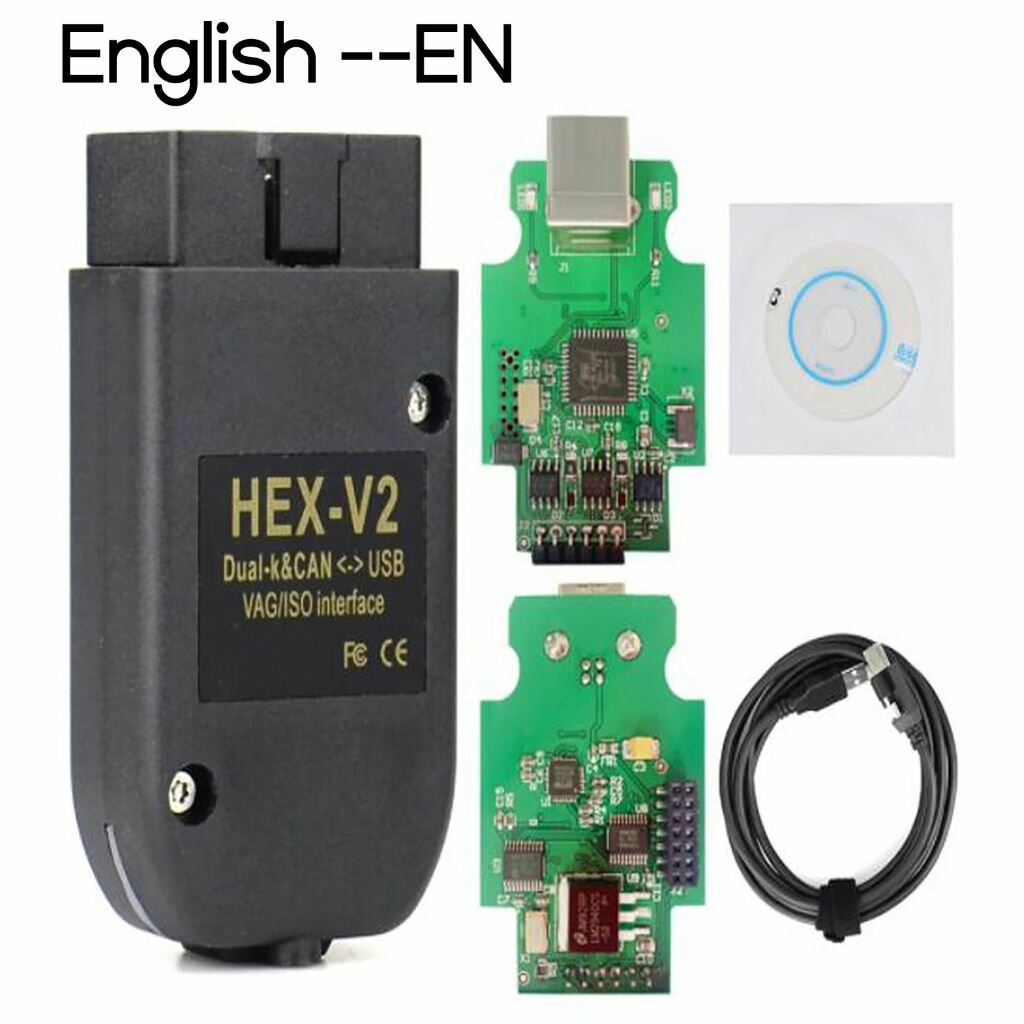 Диагностический кабель USB VAG HEX V2-русский