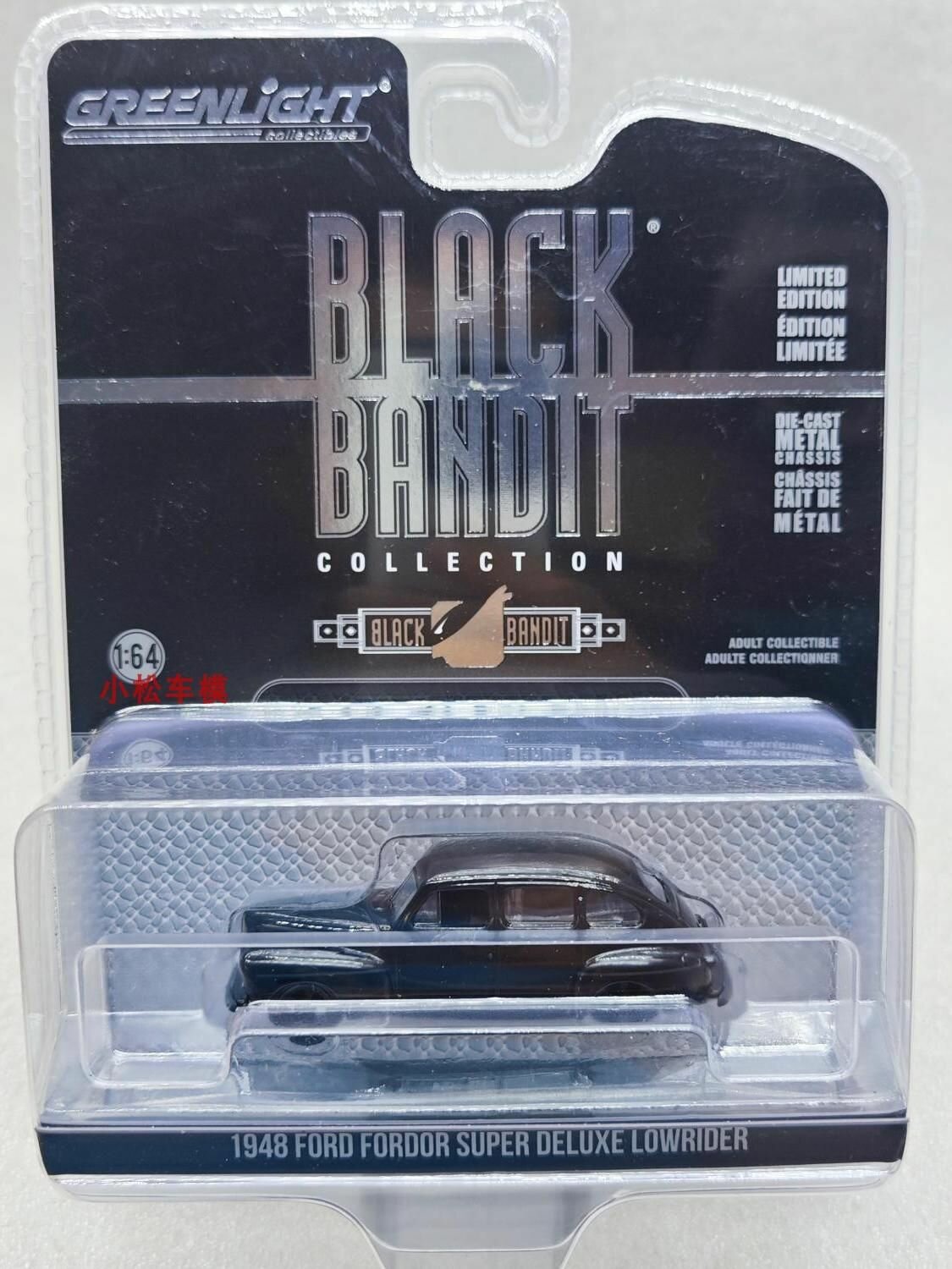Машинка GreenLight 1/64 1948 Ford Super Luxury Low Ride Black Die-cast Alloy Car Model Collection Toy Gift