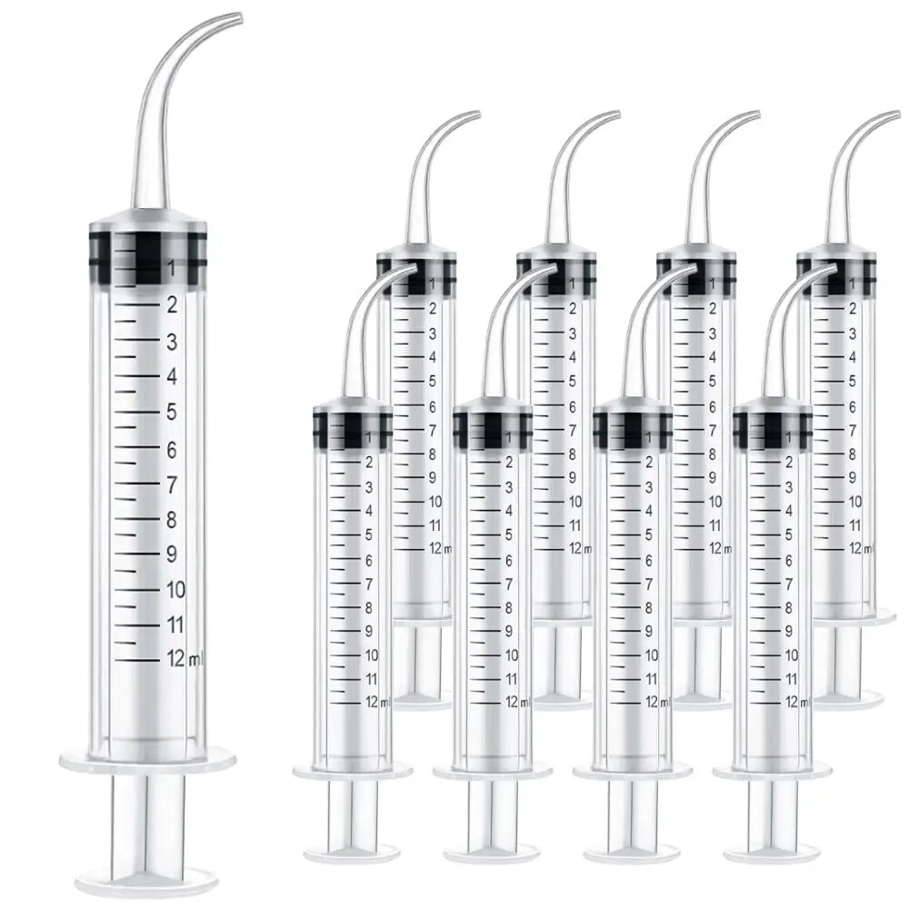 Одноразовые стоматологические ирригационные шприцы SonrisaDent, 12 мл 10pcs