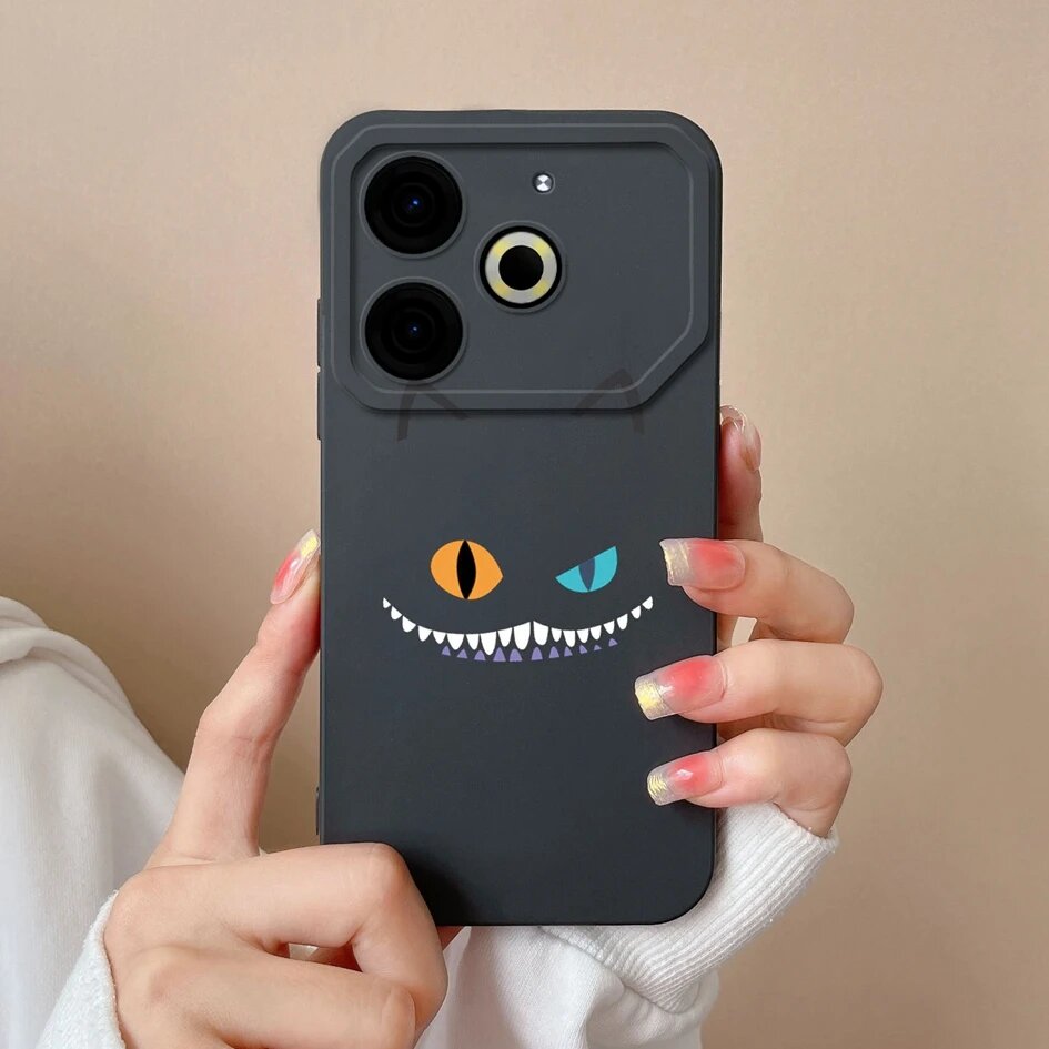 Модный крутой чехол для девушки для Tecno Pova 6 Neo Pova6neo 4G телефонные сумки Черный, TYB9