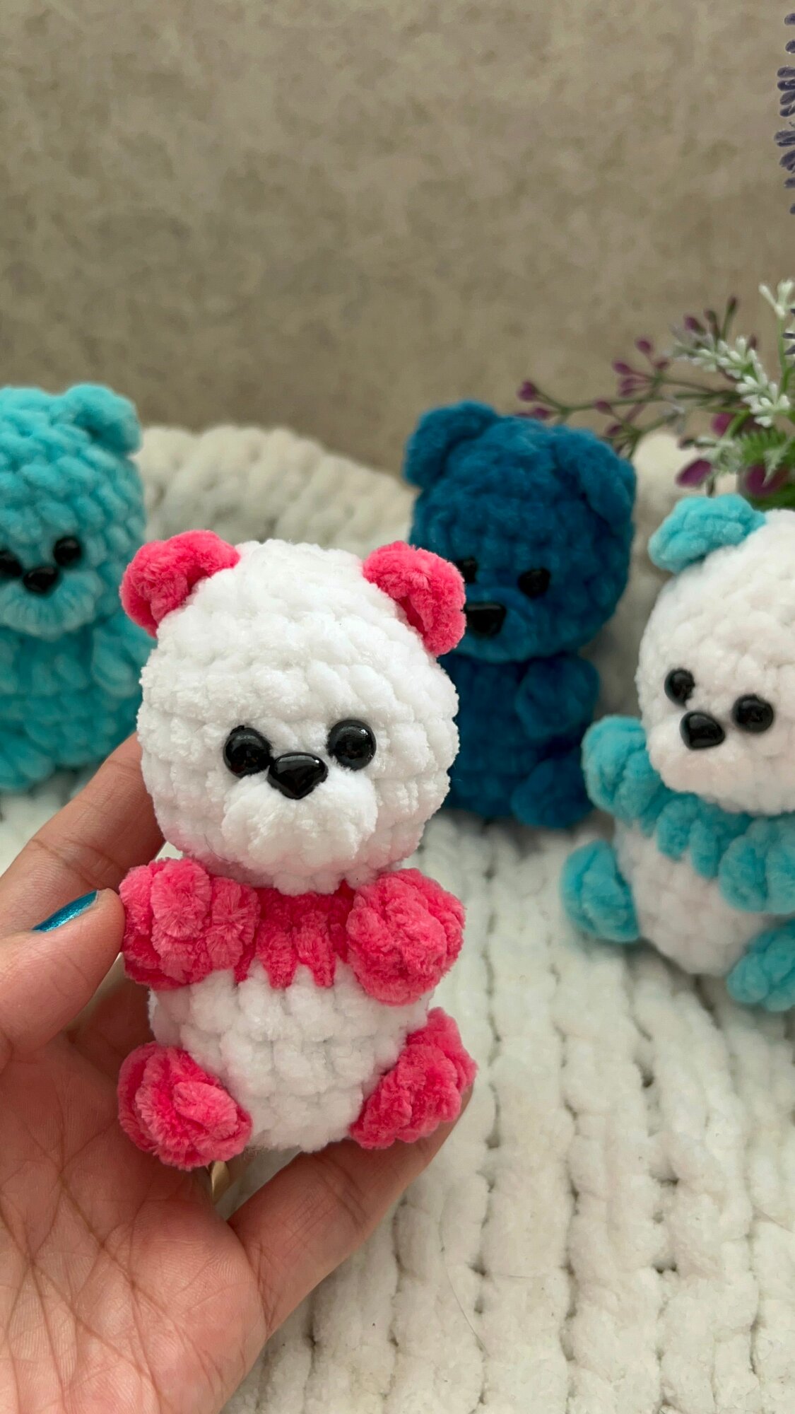 Вязаный Мишка. Игрушки ручной работы