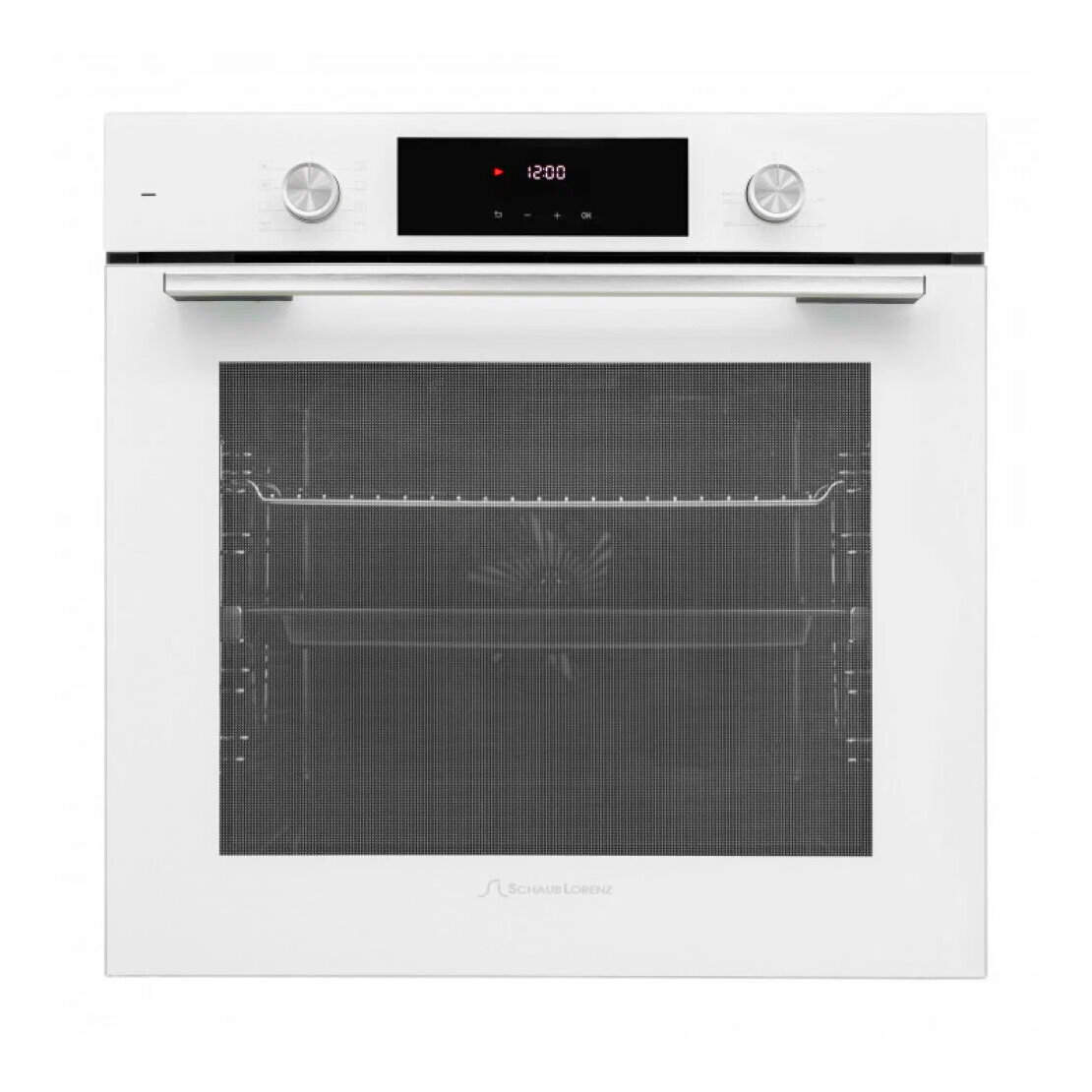Встраиваемый духовой шкаф Schaub Lorenz SLB EL6418, 73 л, 2.5 кВт, 8 режимов, конвекция, гриль, белый
