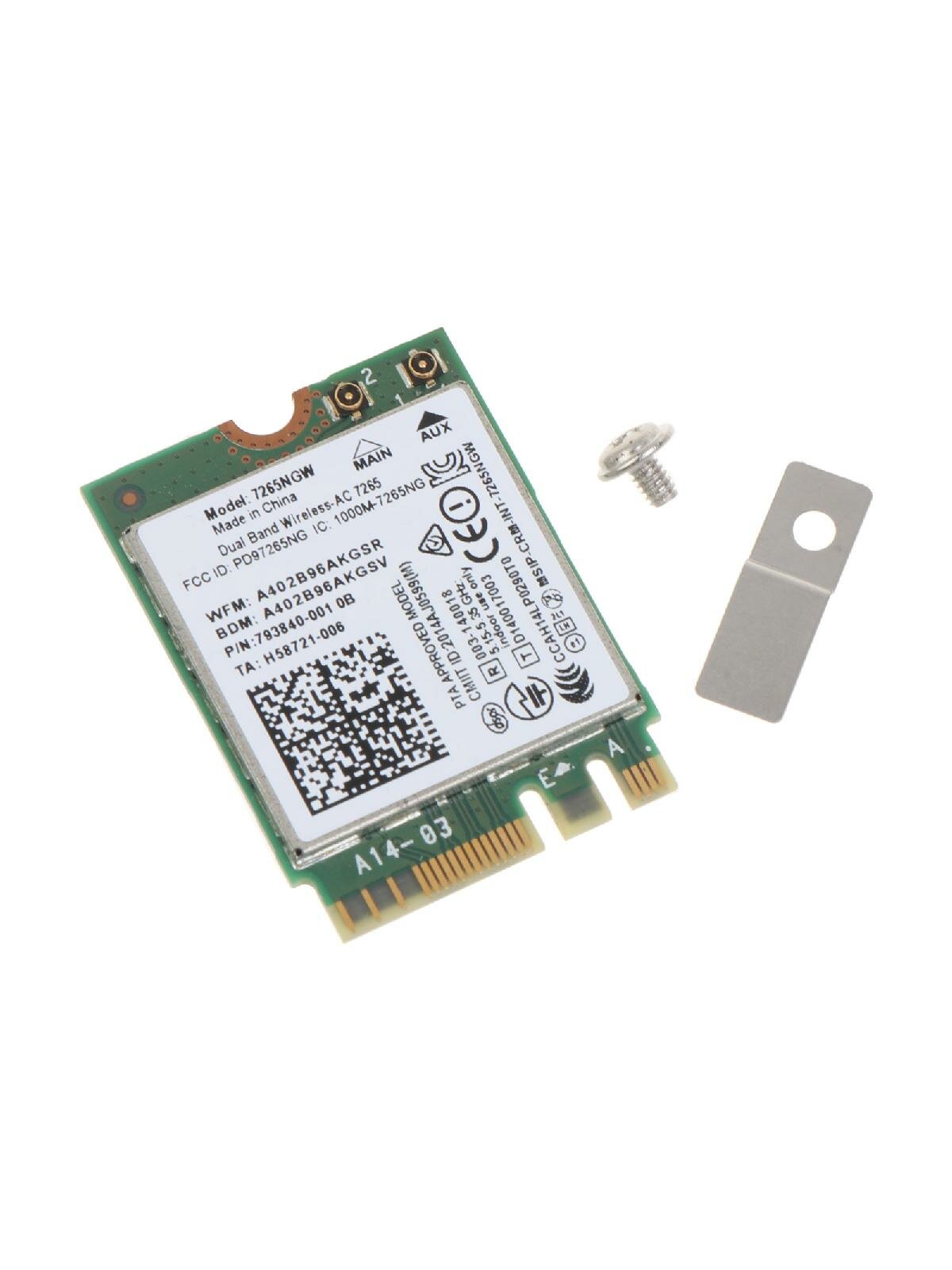 ForIntel 7265NGW Dualband Wireless-AC 7265 867Mbps 802.11ac 2 x 2 WiFi Support Bluetooth-com 4.0 NGFF for M.2 Mini Pcie