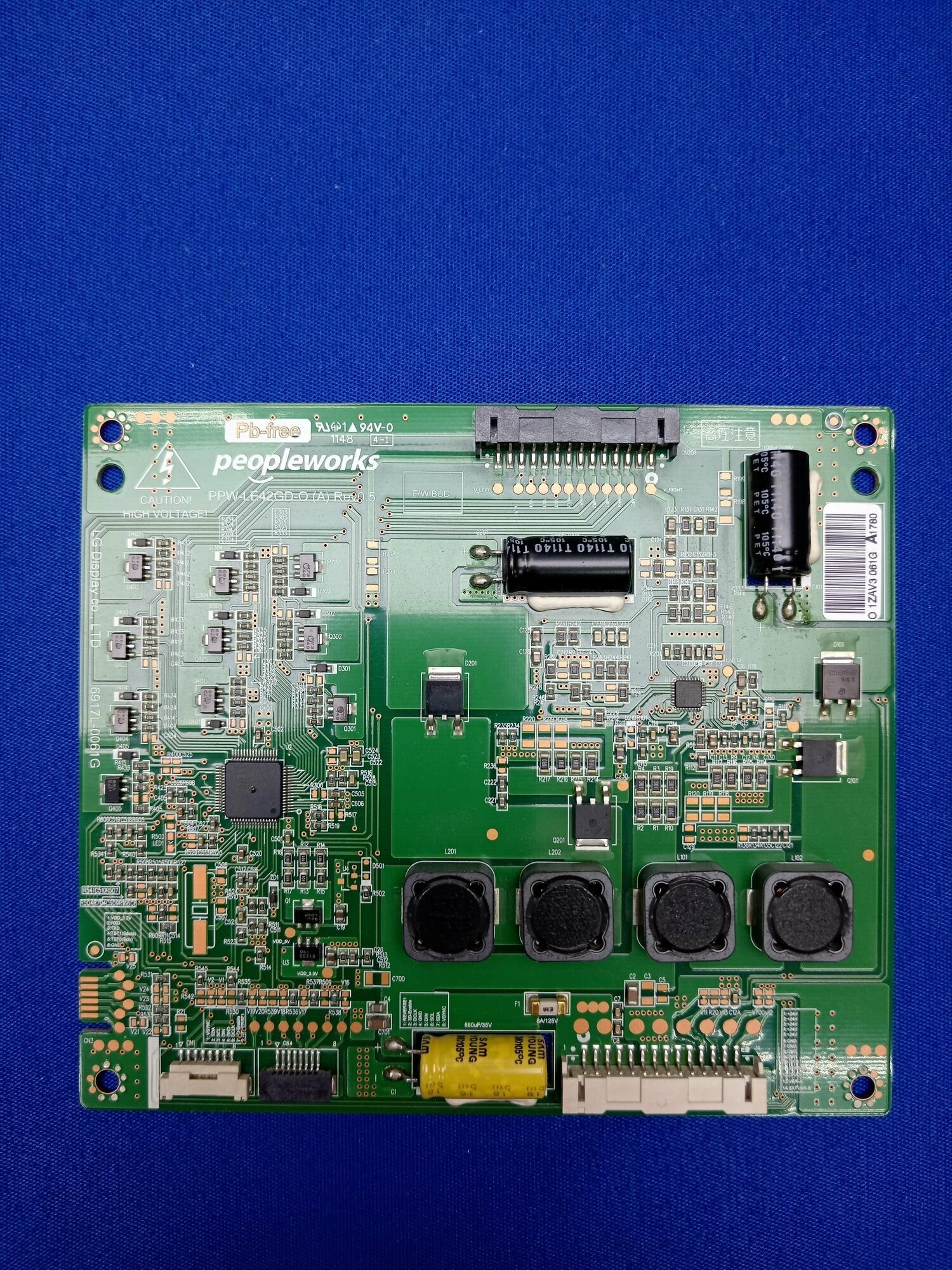 PPW-LE42GD-O (A) Rev0.5 для 42Lw575S Lcd Телевизор Плата питания арт. 13585