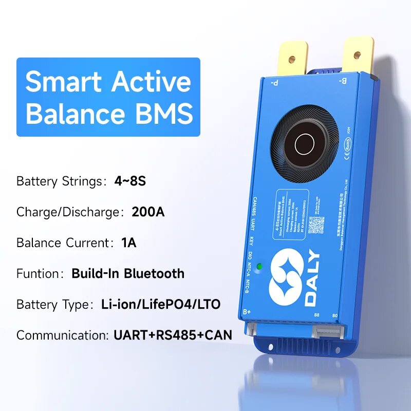 Daly Smart BMS для литиевой батареи 4S-8S 200A BMS CAN