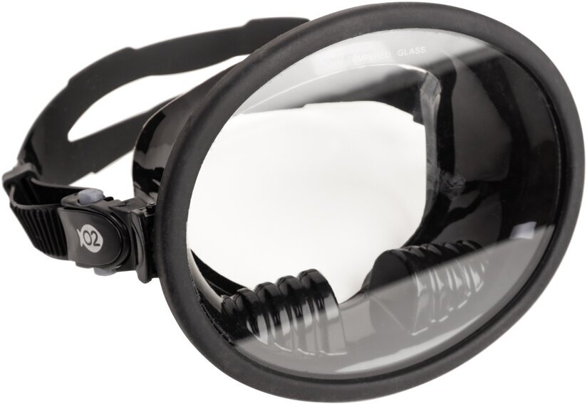 Маска для подводной охоты Scorpena O2 овальная, унисекс, цвет черный