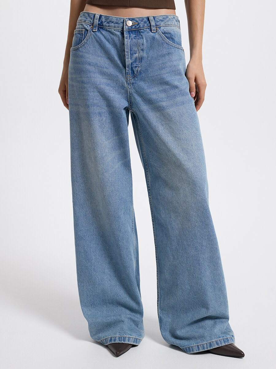 Джинсы широкие 