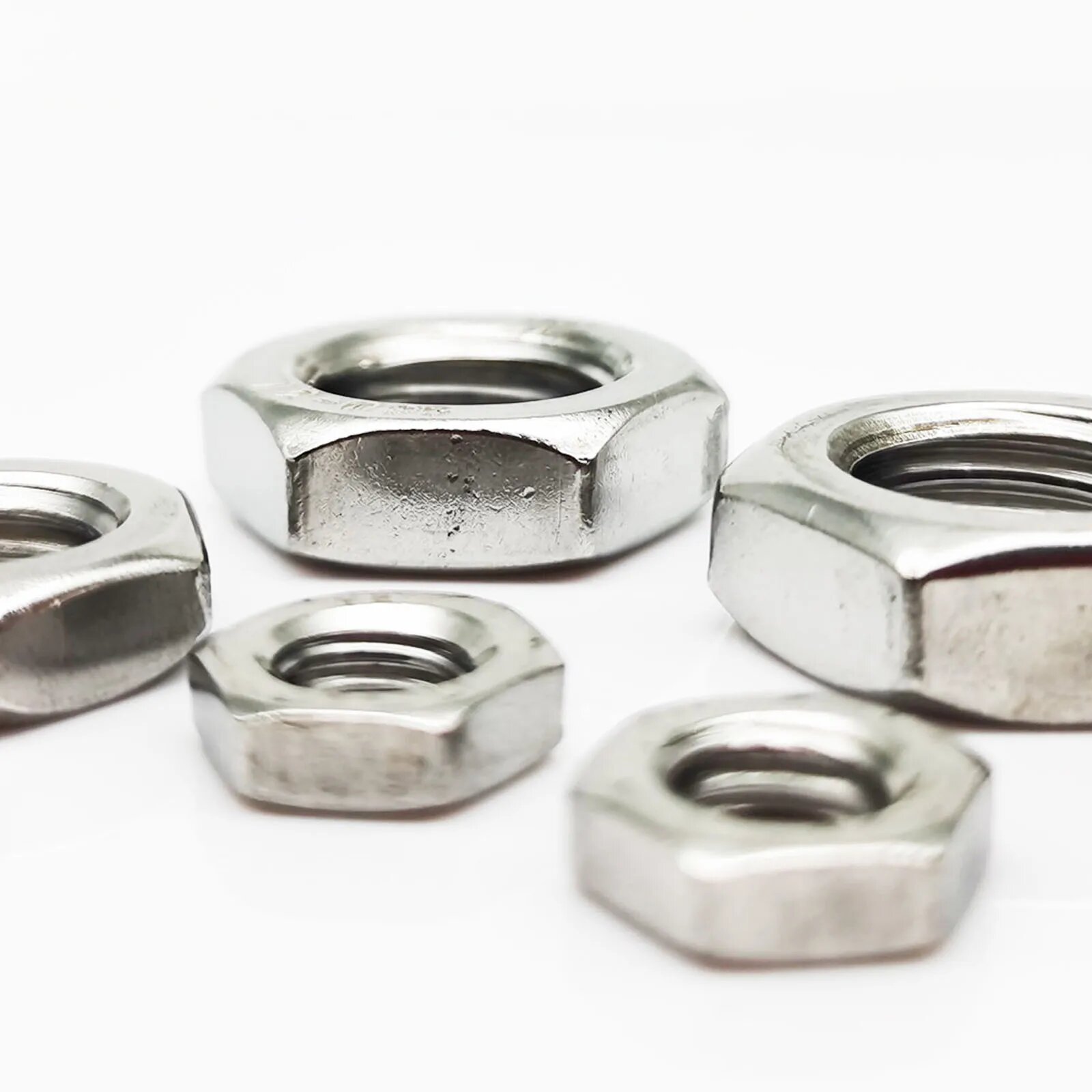 Михасту Нержавеющие гайки DIN439 GB6172 М2-М16 50pcs M2