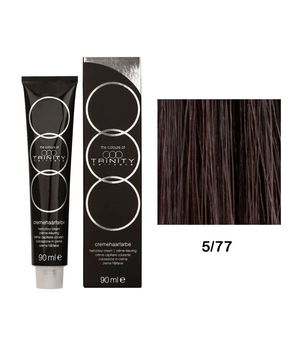 Trinity COT Тринити Стойкая краска с кератином 90 мл - COT 5/77 Интенсивный шоколад