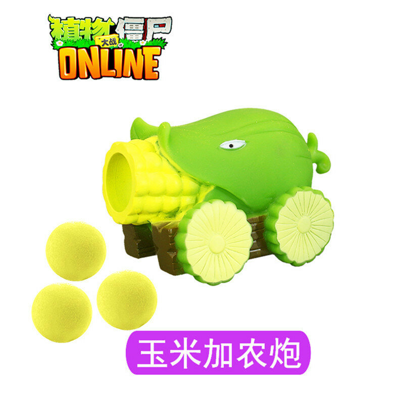 Набор игрушек Plants vs. Zombies, кукуруза, мягкая резина, сумка + 3 шарика