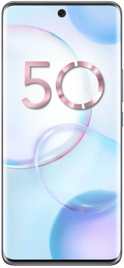 6.57" Смартфон Honor 50 6/128ГБ (50) черный - 8 х 2,4ГГц, 6 ГБ, 2SIM, OLED, 2340x1080, камера 108 МП+8 МП+2 МП, 5G, GPS, 4300 мAч